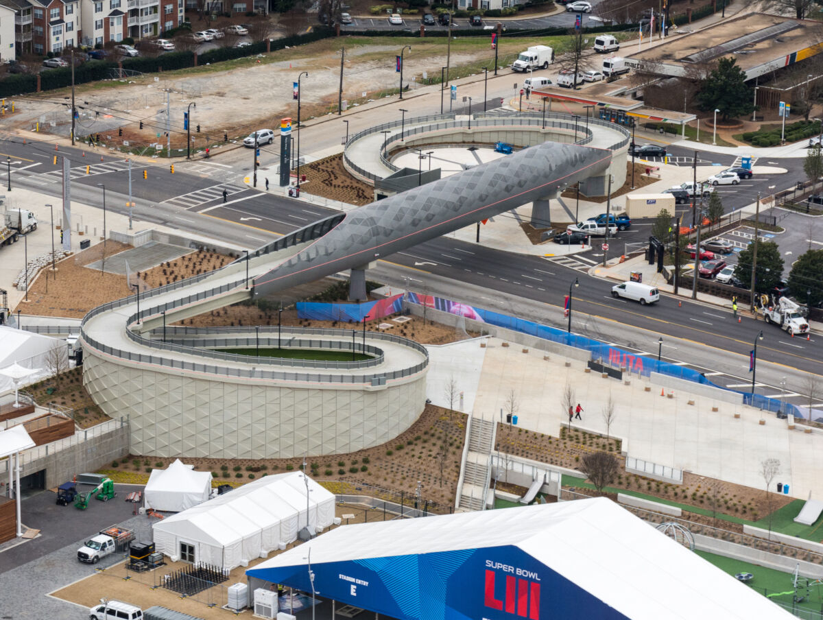 Mercedes-Benz Stadium Northside Drive Pedestrian Bridge
